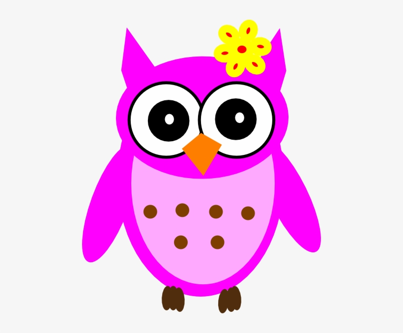 How To Set Use Baby Pink Owl Svg Vector - Orange Owl Clipart - Free ...