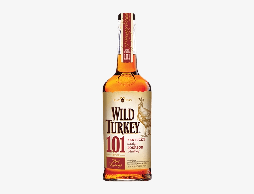 Wild Turkey - Wild Turkey 101 Bourbon Whiskey - Free Transparent PNG ...