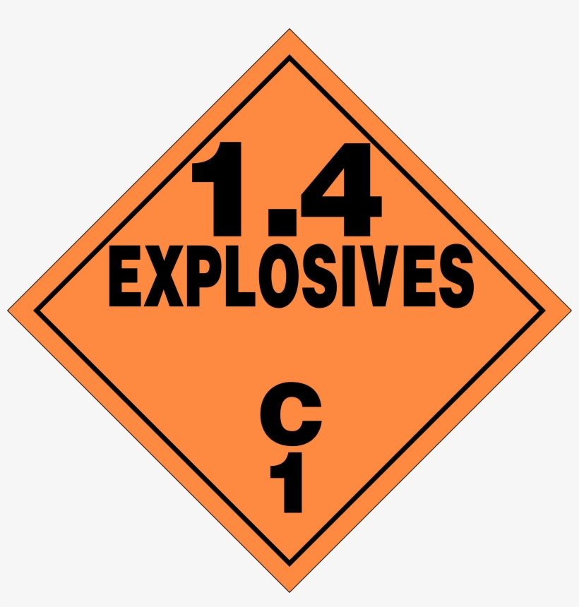 4 B - Imdg Code Class 1.2 - Free Transparent PNG Download - PNGkey