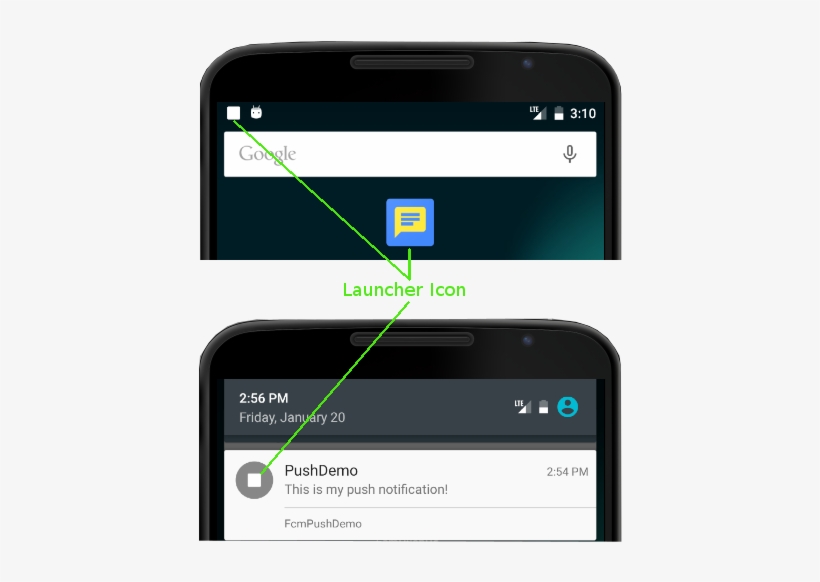 Android Push Notification Icon Transparent - Free Transparent PNG Download - PNGkey