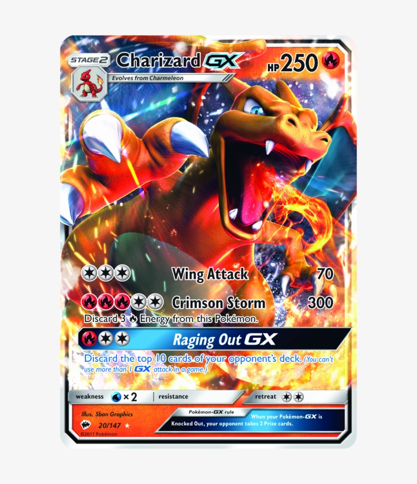 Charizard-gx Has A Massive 250 Hp, Tied With A Few - Charizard-gx - 20/ ...