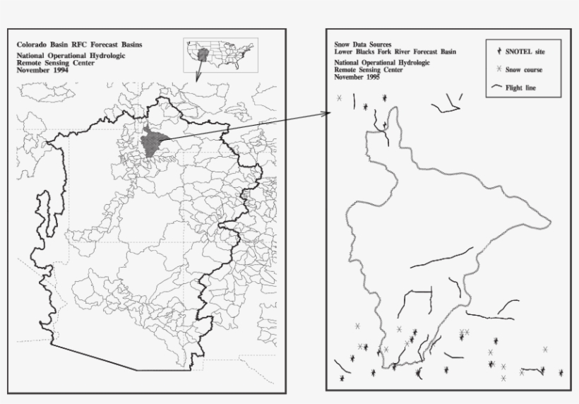 Us Map And Relationship Between Data Types Basins Within - Atlas - Free ...