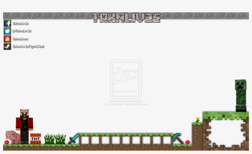 Minecraft Twitch Overlay Template Overlays, Geek Stuff, - Minecraft ...