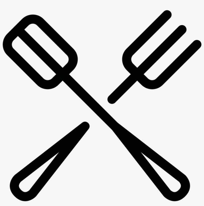 Food Utensils Spatula Fork - Kife And Fork Crossed Icon Png - Free ...