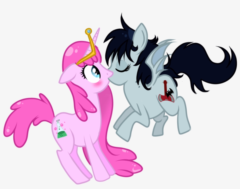 Adventure Time, Artist - Marceline X Bubblegum Kiss - Free Transparent ...