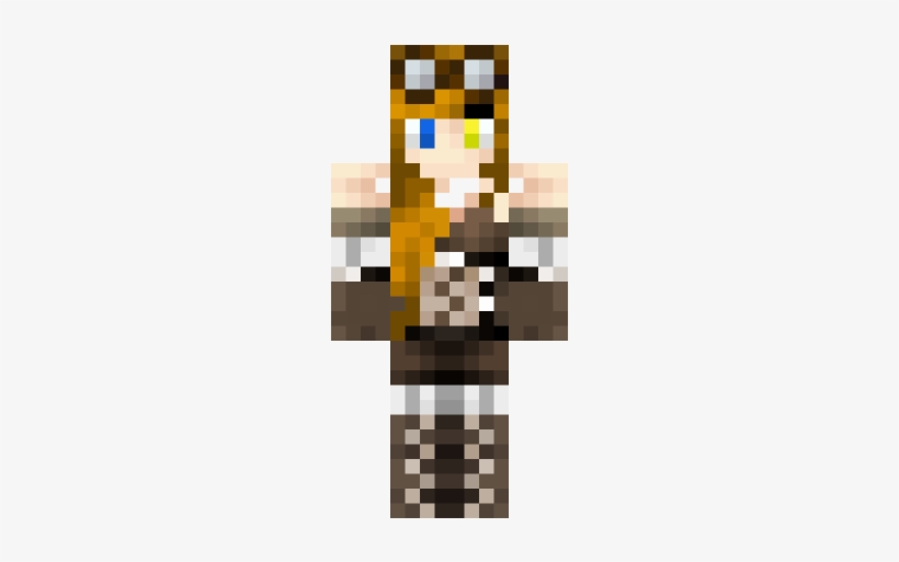 Alpha User - Blue Hair Minecraft Skin Girl - Free Transparent PNG ...