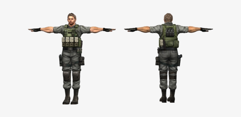 Download Zip Archive - Chris Redfield Model Sheet - Free Transparent ...