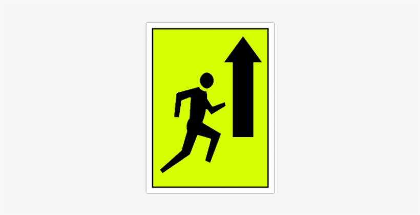 Race Sign Runner & Straight Arrow Correx - Racing - Free Transparent ...