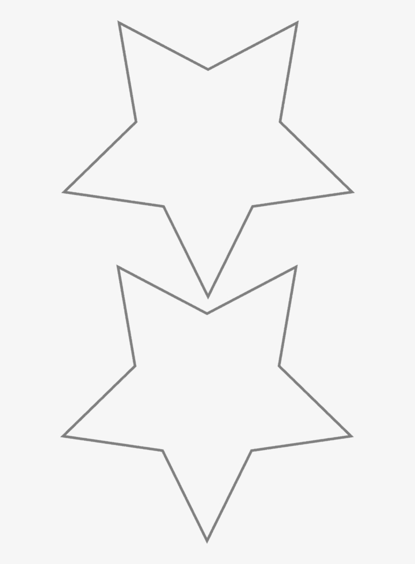 Transparent 3d Star Template Christmas Stars Christmas Line Art 