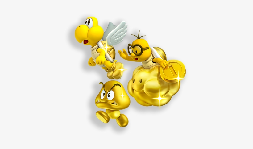 Mario Gold Enemies - Free Transparent PNG Download - PNGkey