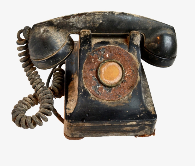 1940s Damaged Rotary Phone - Telephone - Free Transparent PNG Download ...