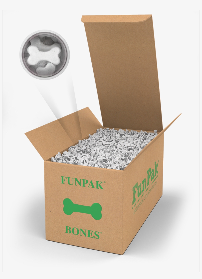 Biodegradable Dog Bone Shaped Packing Peanuts - Funpak Christmas Trees ...