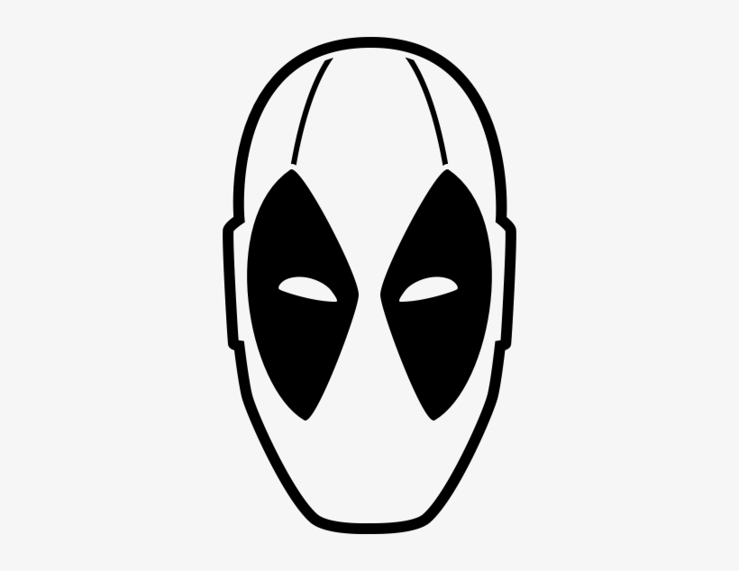 Deadpool Head Black And White - Free Transparent PNG Download - PNGkey