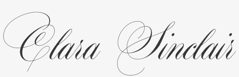 Clara Sinclair - Calligraphy - Free Transparent PNG Download - PNGkey