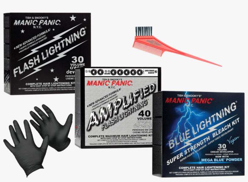 Manic Panic 30 Volume Flash Lightning Bleach - Free Transparent PNG ...