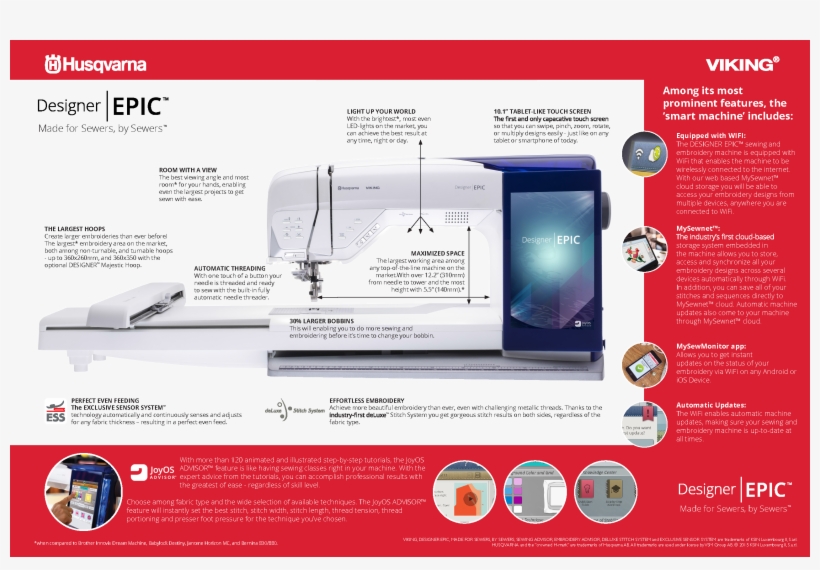 As A Result, Designer Epic™ Sewing And Embroidery Machine - Husqvarna ...