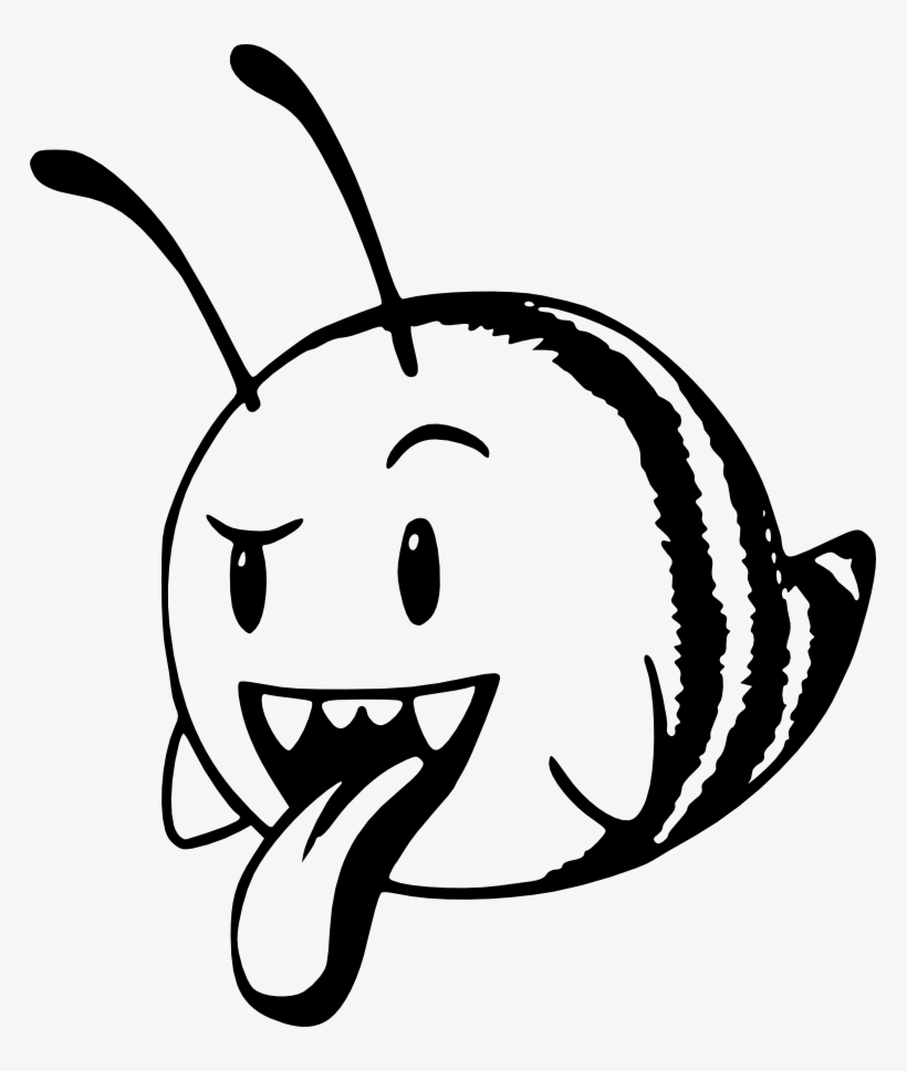 [o][s] "boo Bee - Mario Boo Bee - Free Transparent PNG Download - PNGkey
