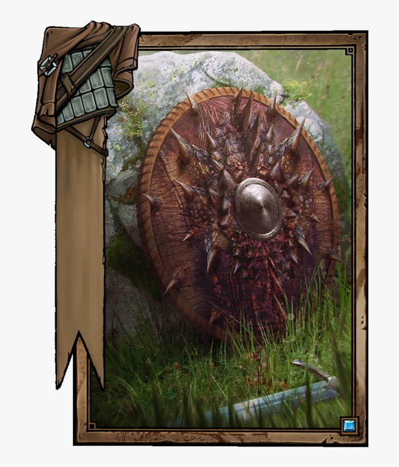 Wyvern Scale Shield - Witcher Shield Wyvern - Free Transparent PNG ...