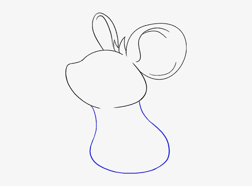 How To Draw A Mouse - Line Art - Free Transparent PNG Download - PNGkey