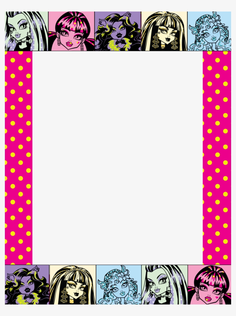 Frame Clipart Monster - Monster High Border - Free Transparent PNG ...