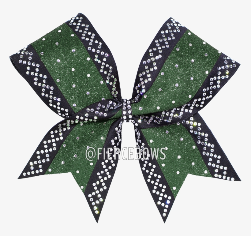 Border Grid Rhinestone Bow - Cheerleading - Free Transparent PNG ...