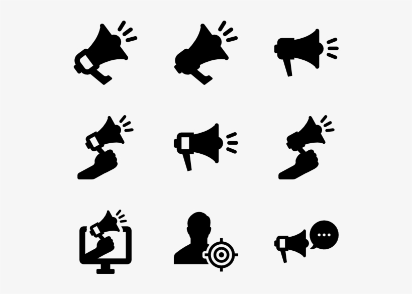 Advertising Icon Collection - Advertising - Free Transparent PNG ...