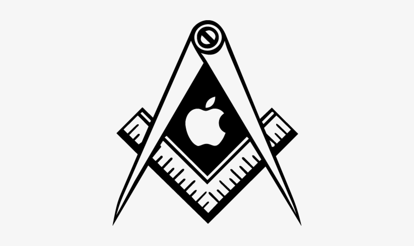 Masonic Square And Compasses Macbook Sticker - Past Master Masonic ...