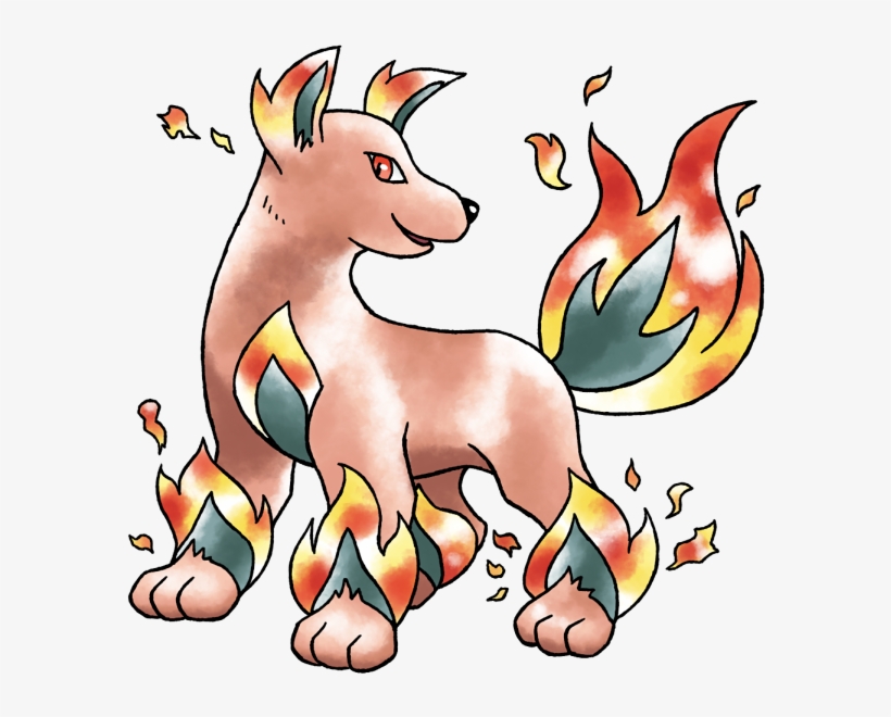 This Black And Prototype Entei Lacks The Brooding Bad-boy - Cartoon ...