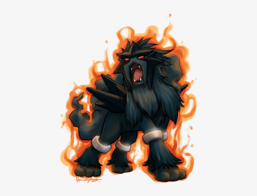 Alolan Entei - Dark Entei - Free Transparent PNG Download - PNGkey