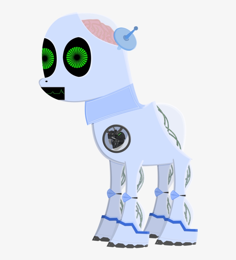 Robot Pony Vector By Esipode-d4w2yom - Cartoon - Free Transparent PNG ...