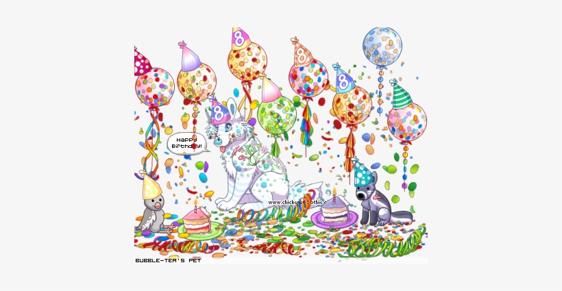 "party Time " By Bubble-tea - Cartoon - Free Transparent PNG Download ...