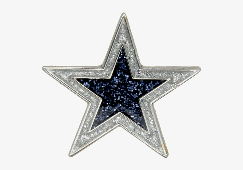 Star Pin Silver/blue, Glitter - White Stone - Free Transparent PNG ...