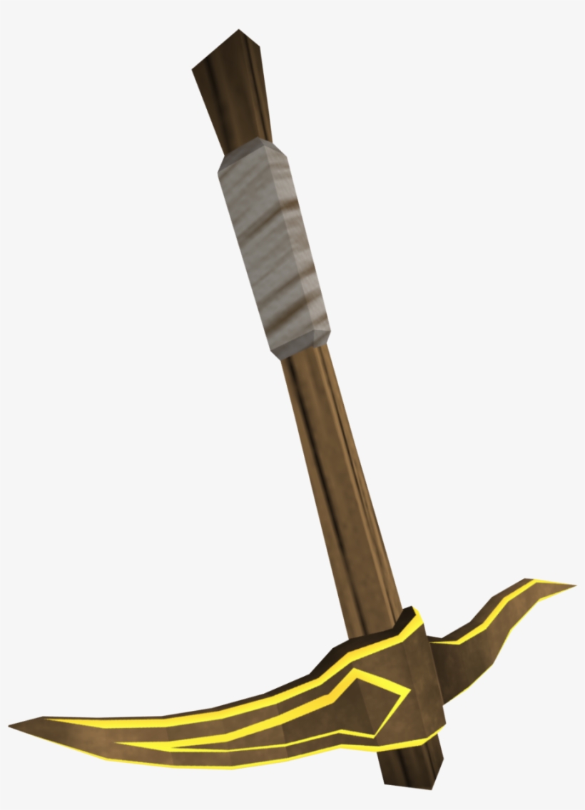Axe Clipart Minecraft - Minecraft Bronze Pickaxe - Free Transparent PNG ...