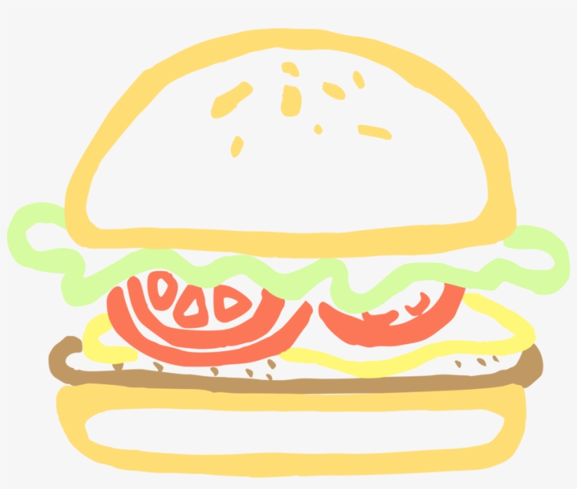 Hamburger Fast Food Chicken Sandwich Krabby Patty - Clip Art Burger Png ...