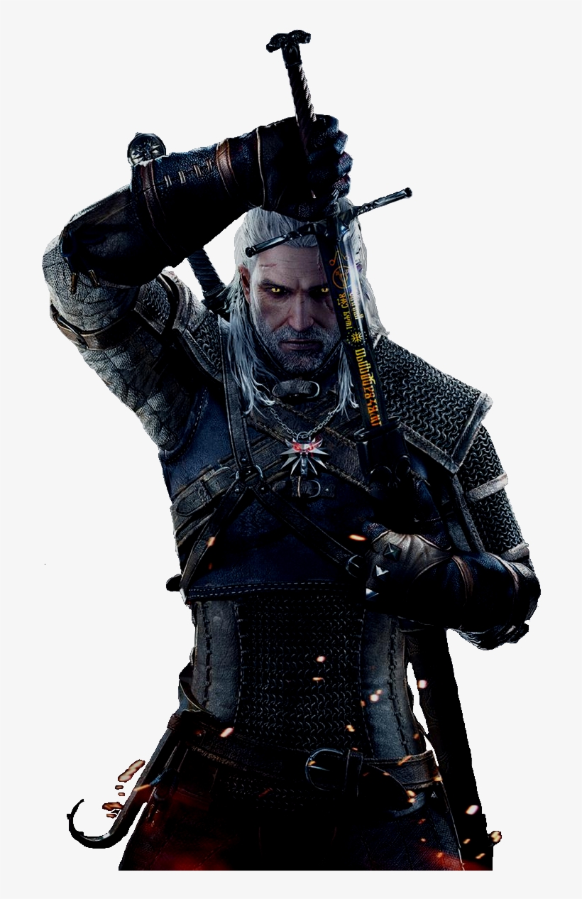 Geralt Render - Witcher 3 Geralt Png - Free Transparent PNG Download ...
