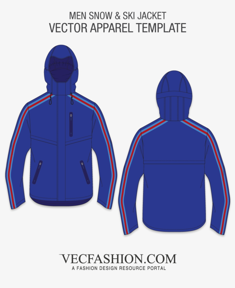 Men Snow And Ski Jacket - Hoodie Jacket Vector Png - Free Transparent ...