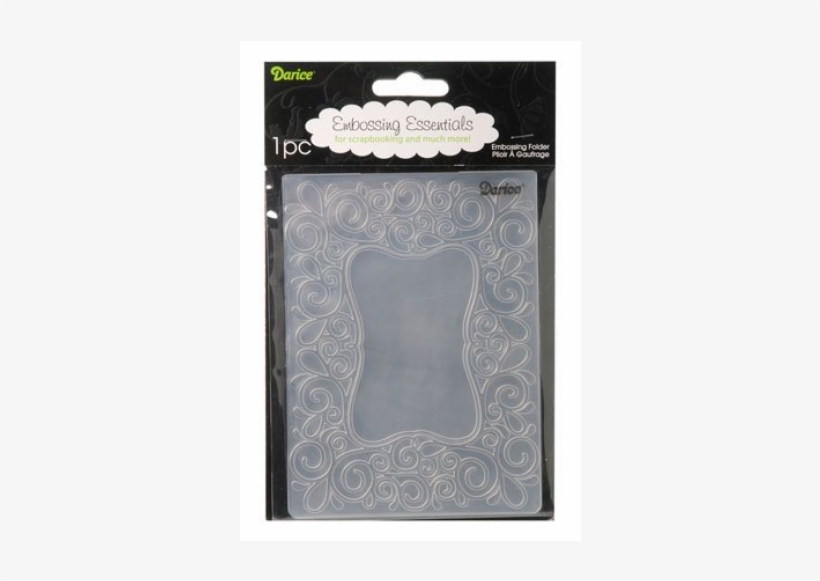Darice 'scroll Frame' Embossing Folder - Free Transparent PNG Download ...