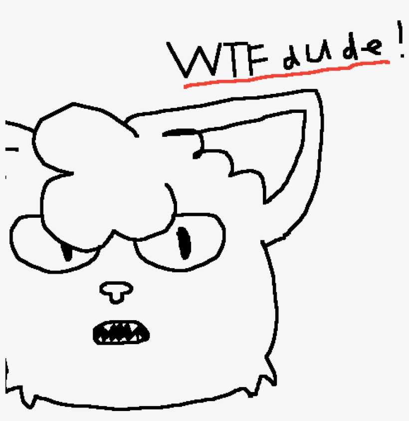 Wtf Dude - Line Art - Free Transparent PNG Download - PNGkey
