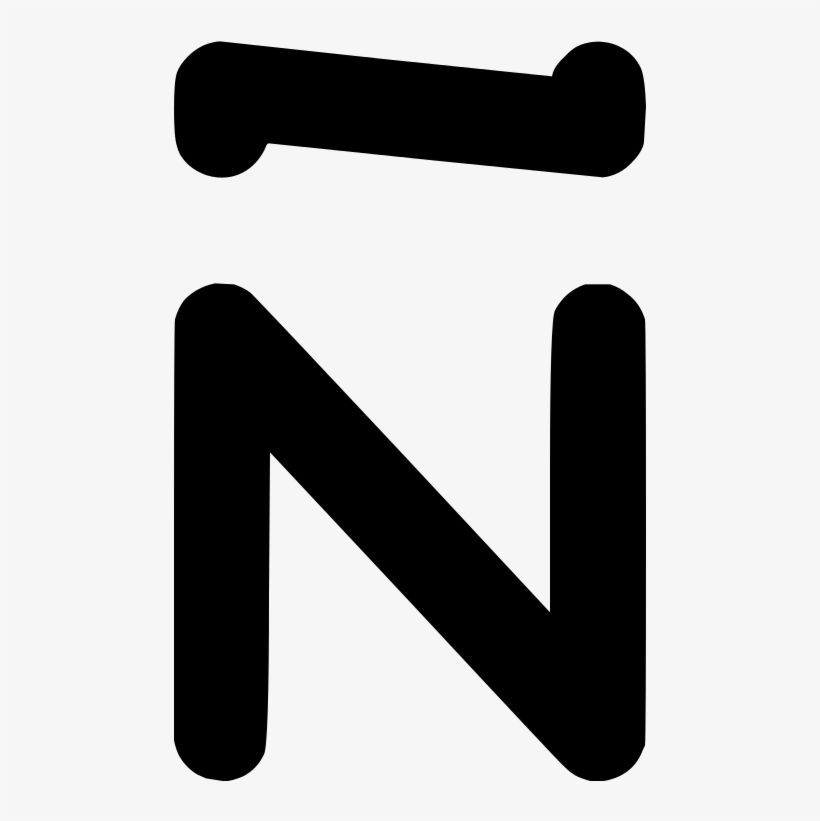 Ocr-a Char N With Tilde - Ñ Png - Free Transparent PNG Download - PNGkey