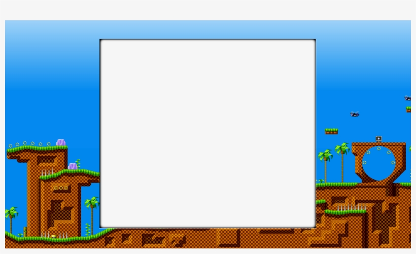 Classic Sonic Map - 4 3 Border Png - Free Transparent PNG Download - PNGkey