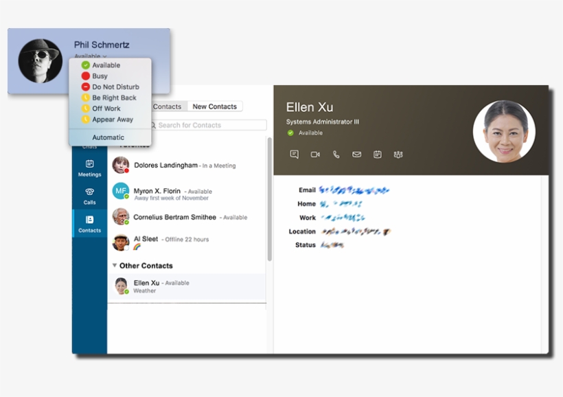 Click Your Image At The Top Of The Left Column Of The - Skype Meeting ...