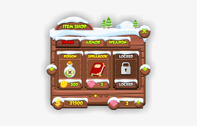 Gui Merry Christmas Charlie B - Snow Ui Game - Free Transparent PNG ...