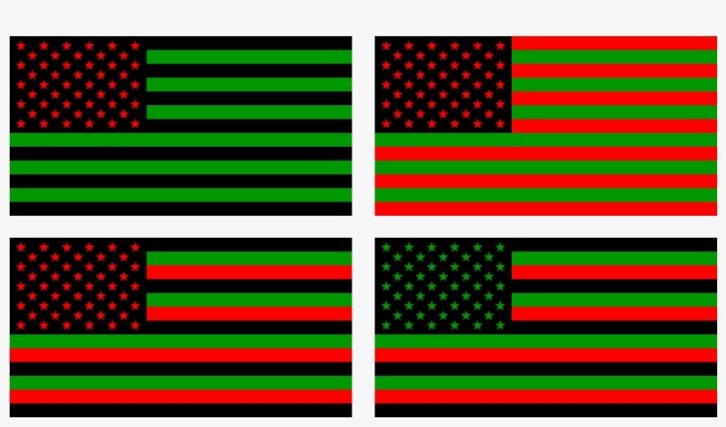 Similar To David Hammon's African-american Flag Are - Inverted American ...
