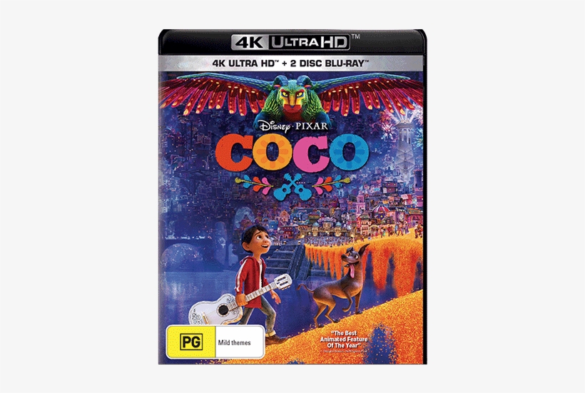 4k Ultra Hd™ - Coco 2017 Dvd - Free Transparent PNG Download - PNGkey