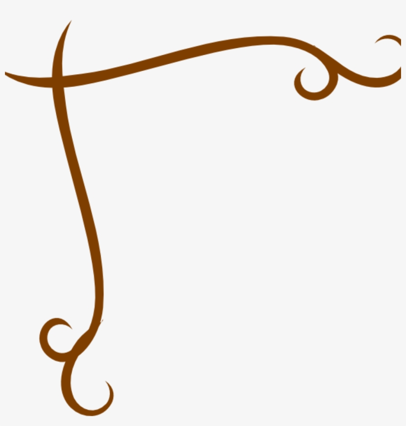 Simple Corner Scroll Clip Art