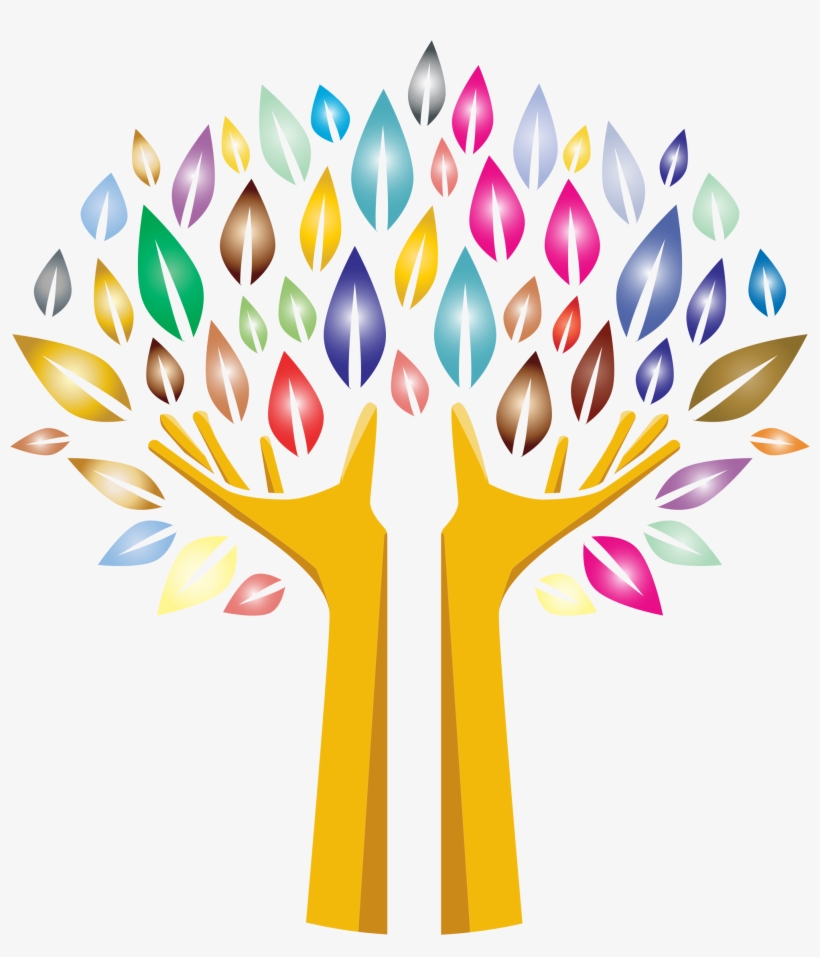 This Free Icons Png Design Of Prismatic Hands Tree - Free Transparent ...