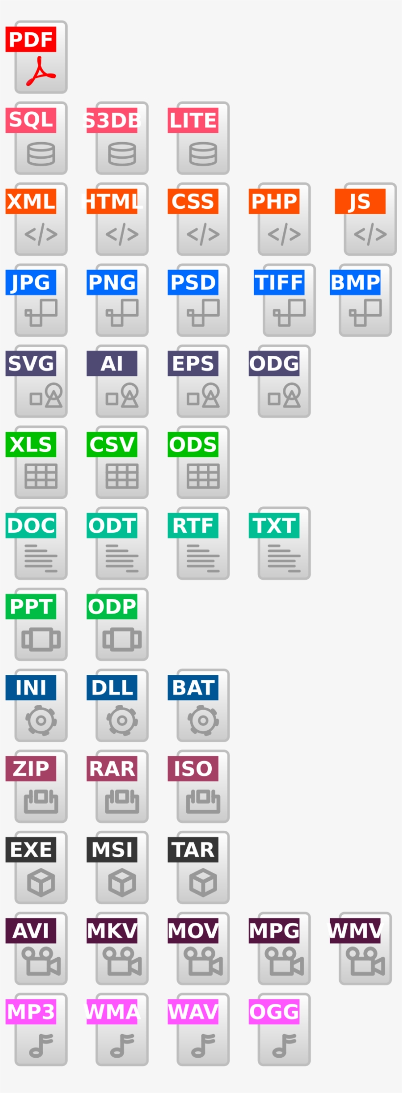 This Free Icons Png Design Of File Extension Icons - Free Transparent ...
