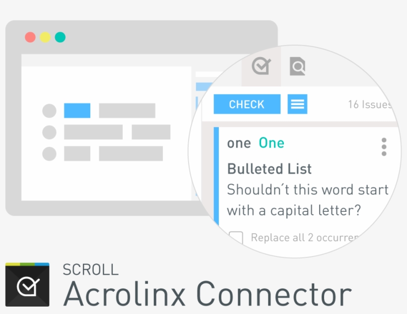 Scroll Acrolinx Connector - Acrolinx Gmbh - Free Transparent PNG ...