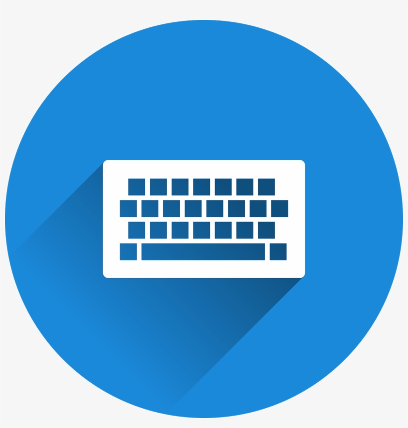 Keyboard, Icon - Movie Icon Png Blue - Free Transparent PNG Download ...