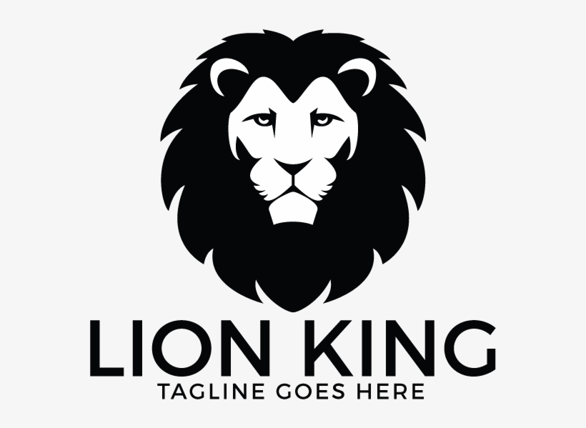 King Lion Logo Design - Vector Graphics - Free Transparent PNG Download ...